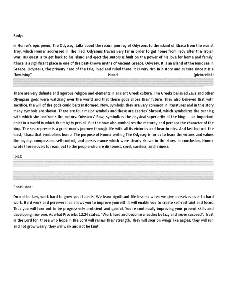 The Odyssey | PDF | Odyssey | Odysseus