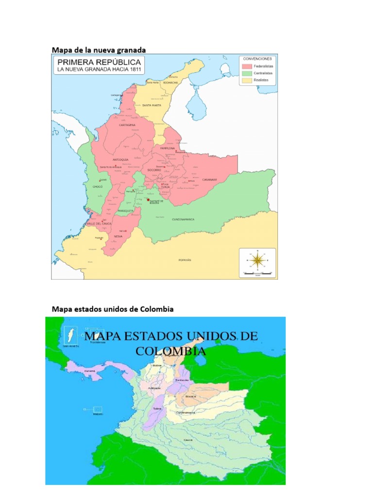 Mapa de la Nueva Granada para Niños | PDF