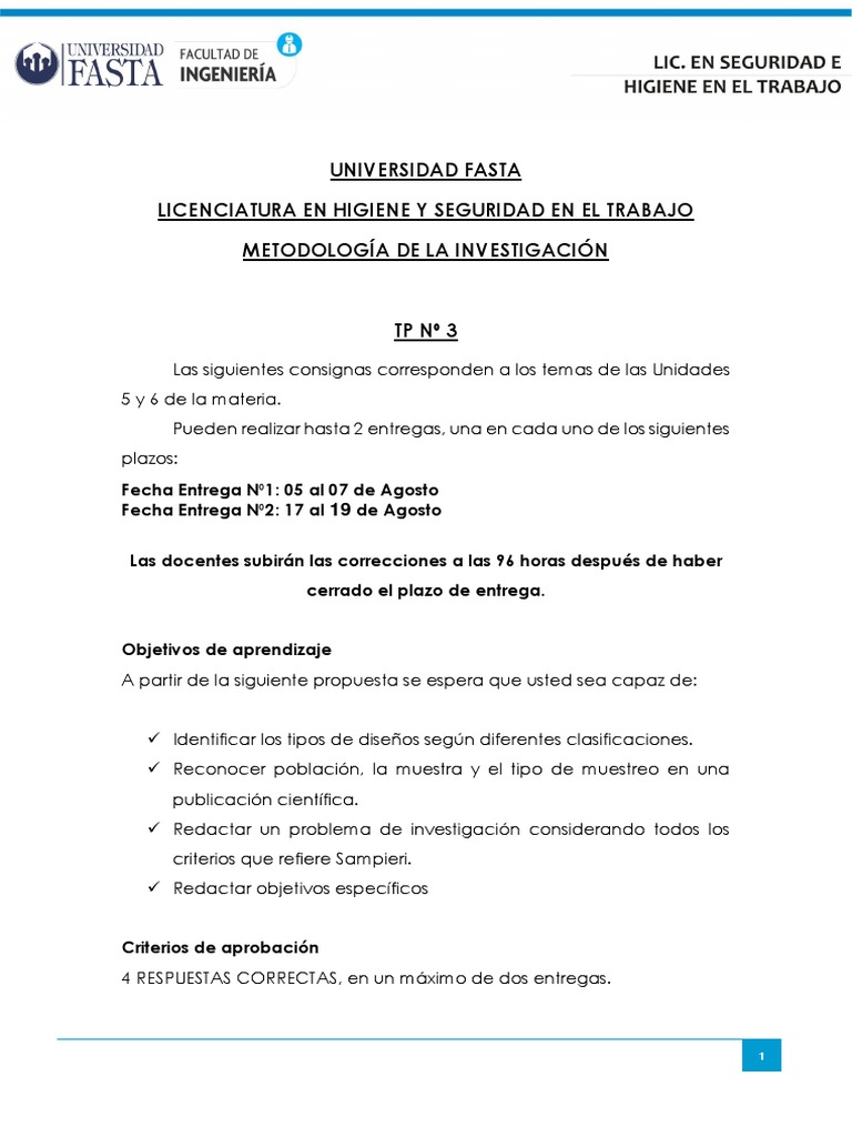 Grupo N°5 Consigna TP N°3 | PDF | Muestreo (Estadísticas) | Science