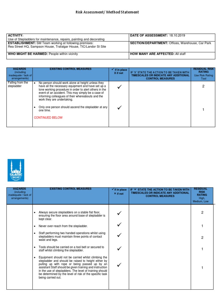 Step Ladder - RAMS | PDF | Ladder | Risk