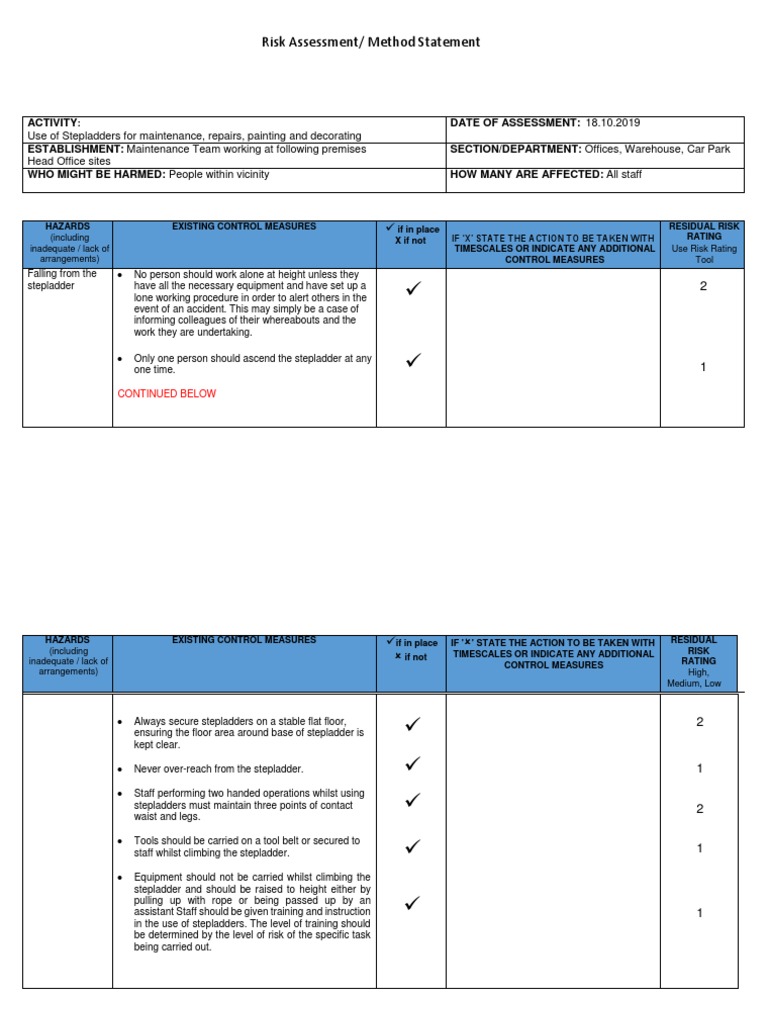 Step Ladder - RAMS PDF | PDF | Ladder | Risk