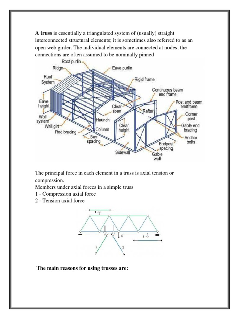 Truss Design for Industrial Buildings | PDF | Truss | Mechanical Engineering