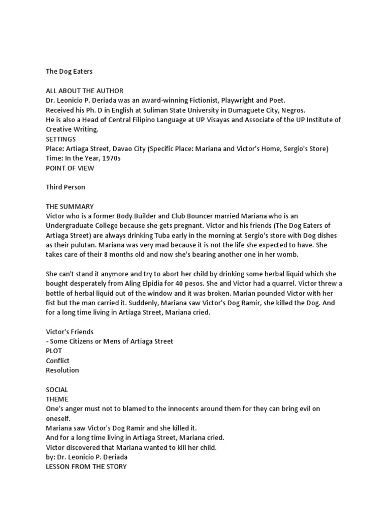 The Dog Eaters | PDF