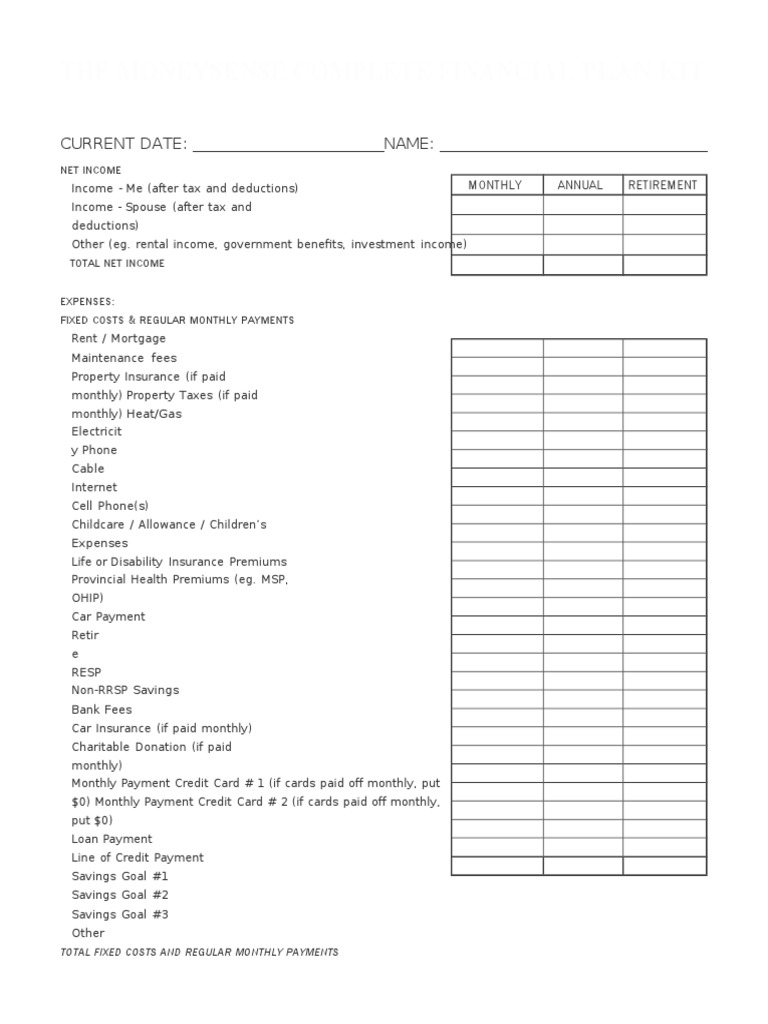 Worksheet 4 Your Spending and Savings | PDF