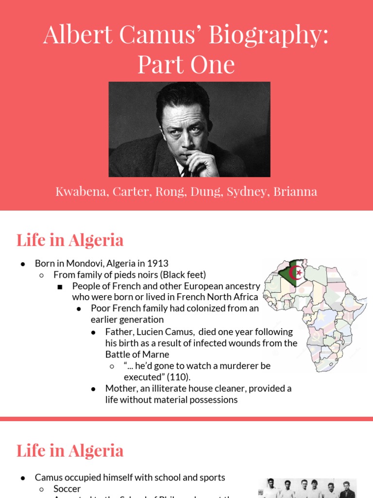 Zero Albert Camus Biography | PDF | Albert Camus | Algeria