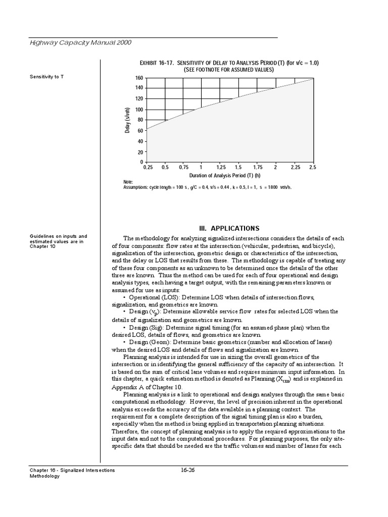 Signalized Intersections Worksheets HCM2000 | PDF | Flow Measurement | Time