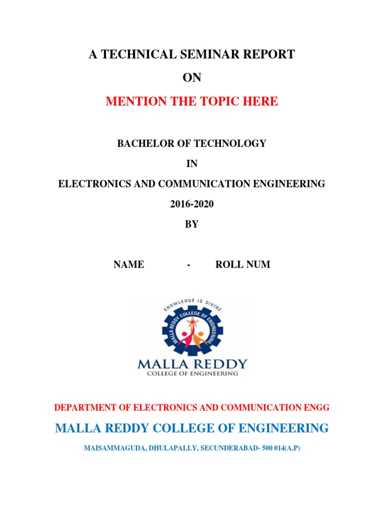 Certificates of Tech Seminar | PDF | Engineering