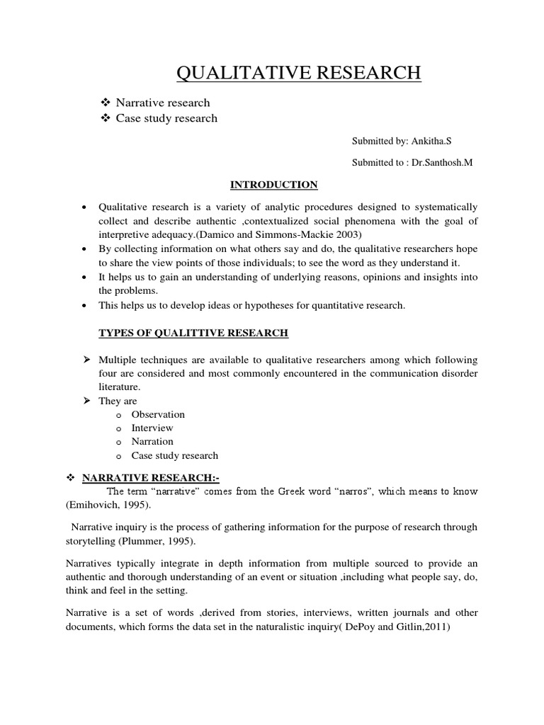 Qualitative Research - Anki Corrected | PDF | Qualitative Research ...