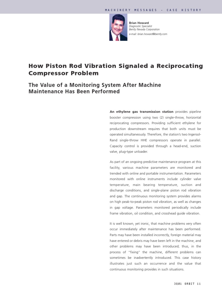 How Piston Rod Vibration Signaled A Reciprocating Compressor Problem ...
