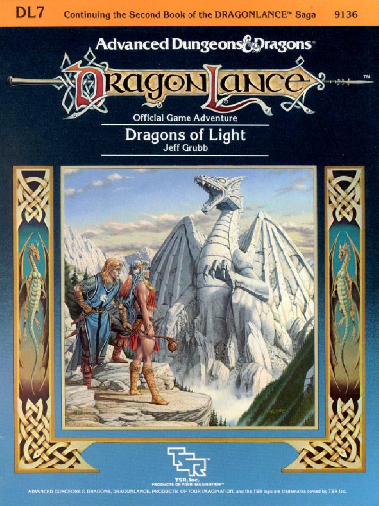 TSR9136 DL7 DragonLance - Dragons of Light | Dragonlance | Elf ...