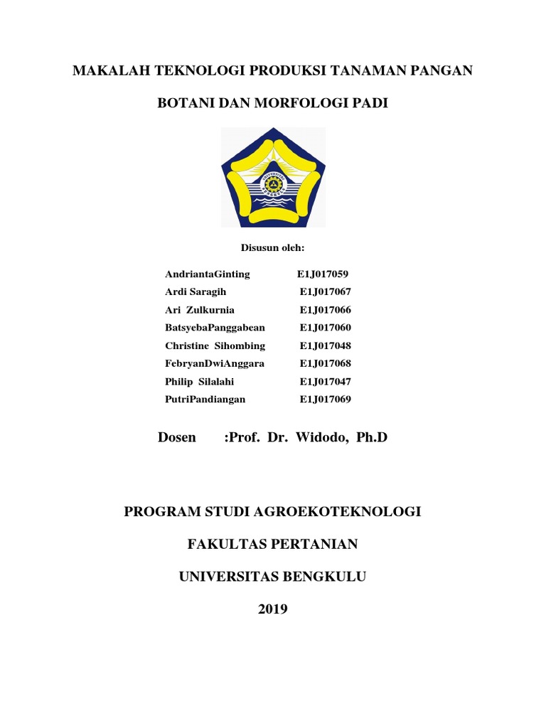 Morfologi Padi | PDF