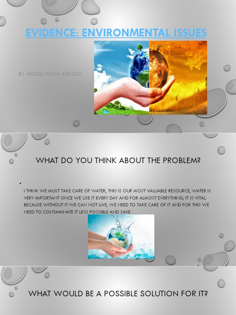 Evidence Environmental Issues | PDF | Recycling | Water