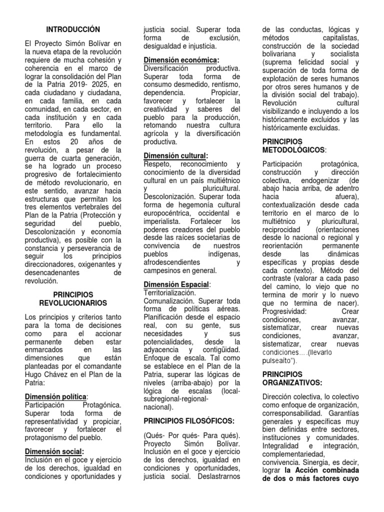 Tríptico Procesos Dimensiones | PDF | Sociedad