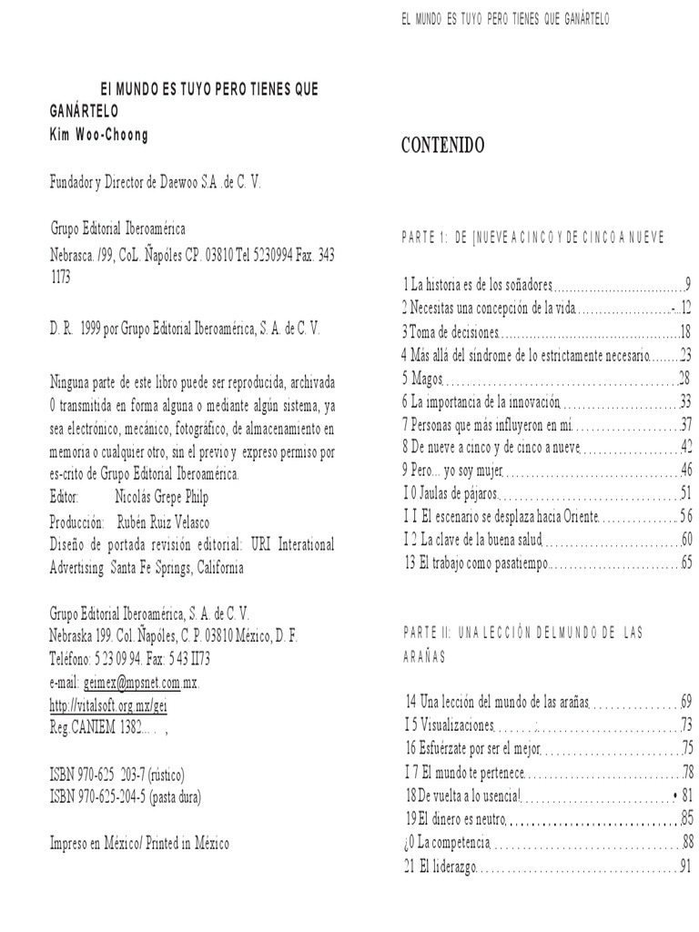 EL Mundo Es Tuyo | PDF