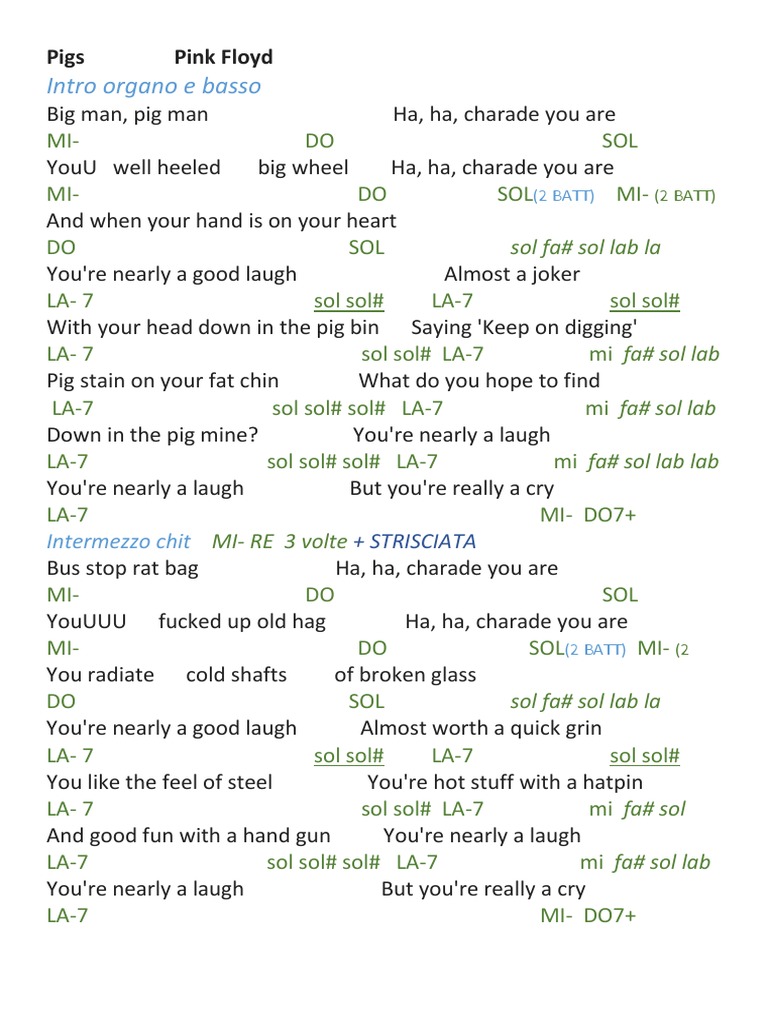 ANIMALS-02 - Pigs Pink Floyd | PDF