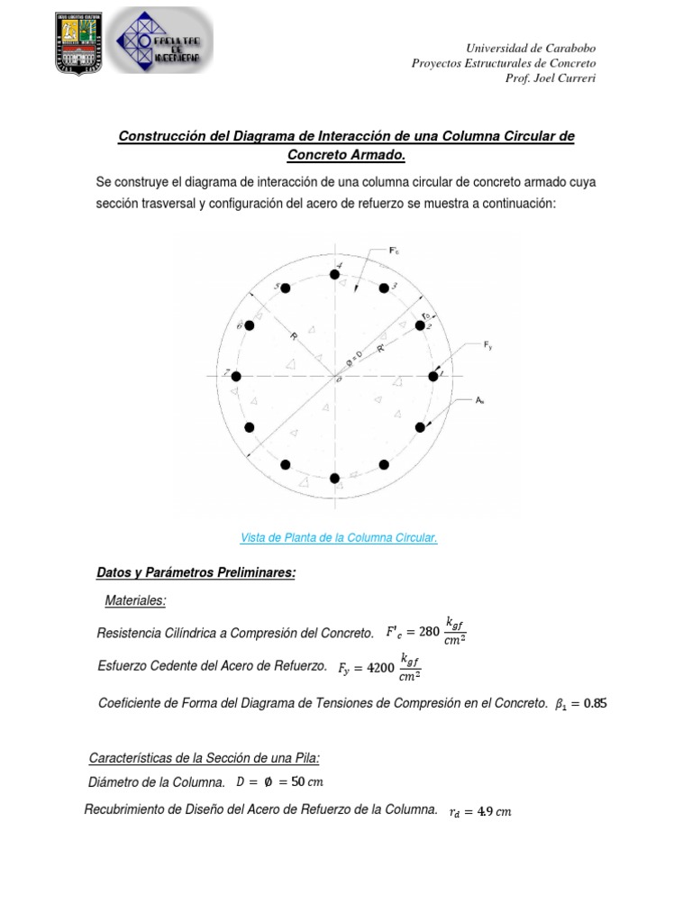 Ejemplo DI (Columna Circular) | PDF | Hormigón | Acero