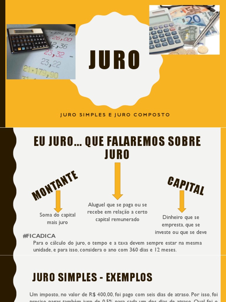 Juro Simples X Juro Composto PDF | PDF | Juros | Dinheiro