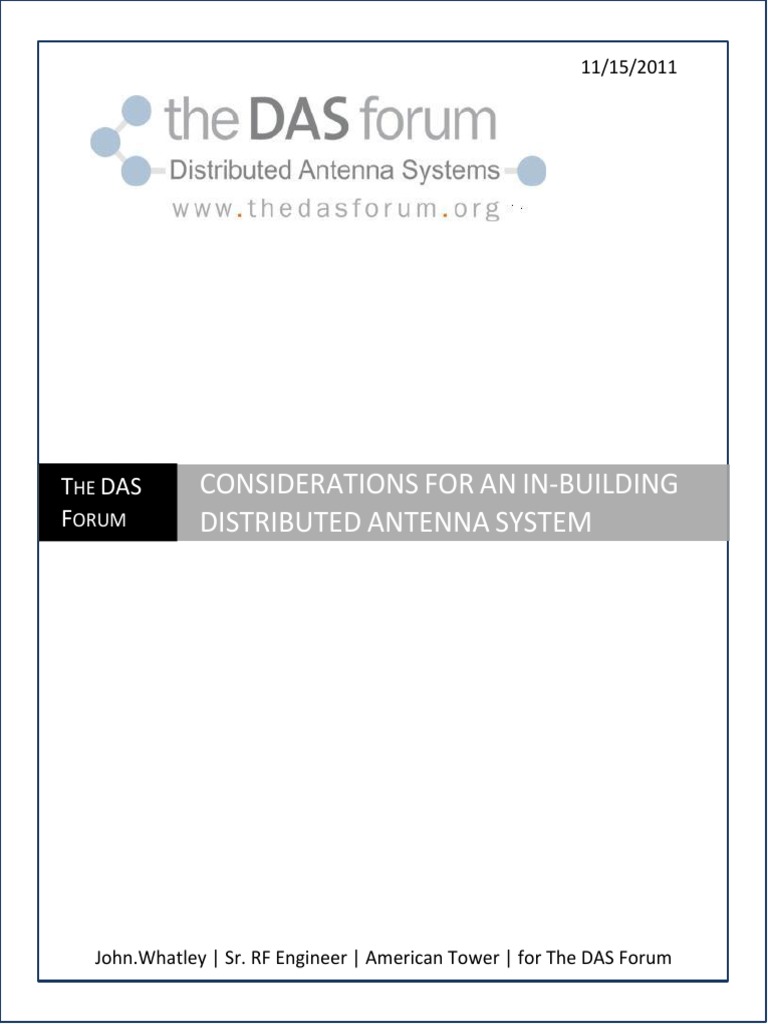 Considerations in Deploying A Neutral Host Das Final | PDF | Mimo ...