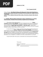 Sample Format (Signed Letter-Request For Obc Clearance) | PDF