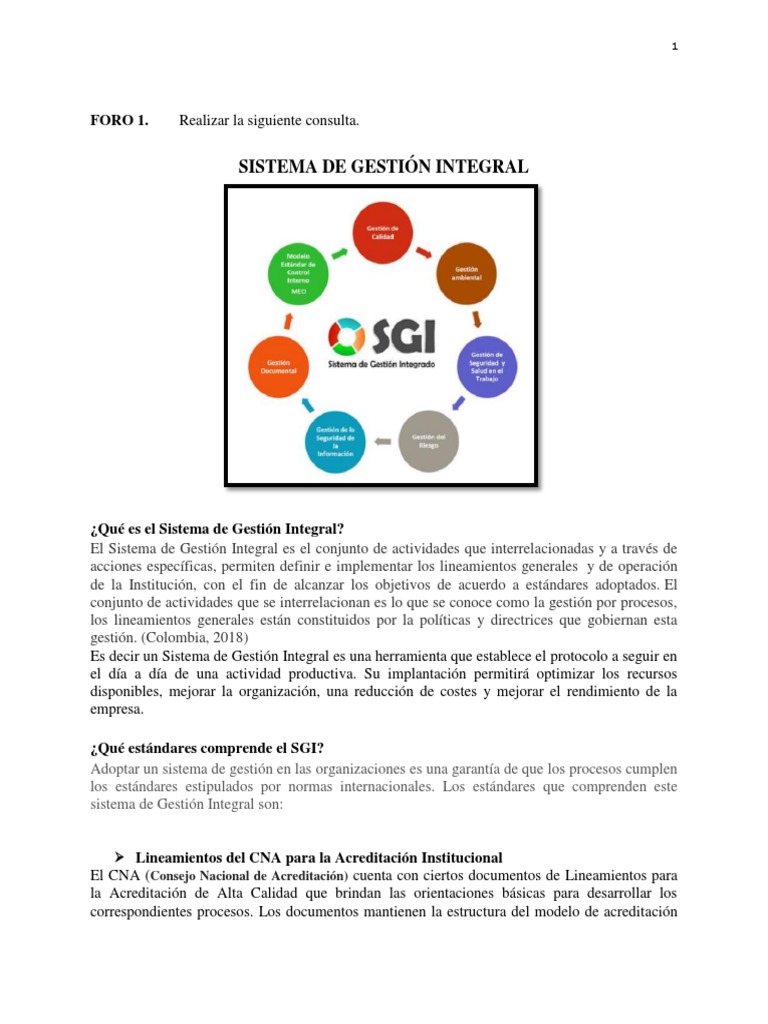 Sistemas De Gestión Integral Pdf Calidad Comercial La Seguridad