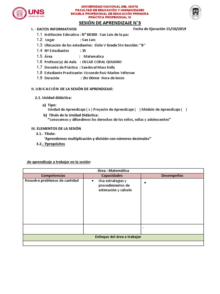 Division y Multiplicacion Con Decimales | PDF | Educación primaria ...