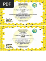 Dfot Certificate of Recognition | PDF