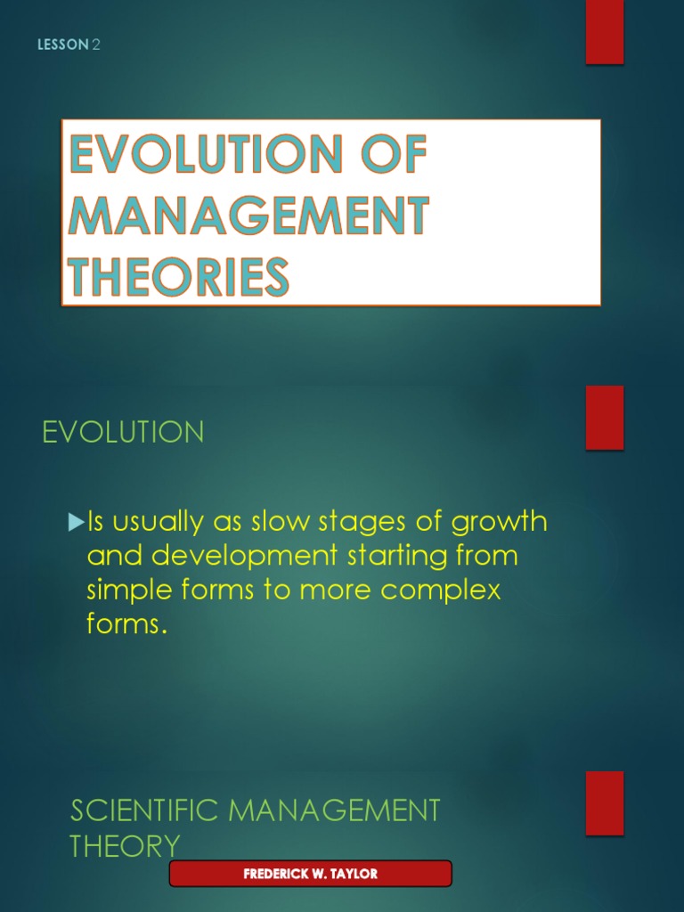 Evolution of Management Theories | PDF | Organizational Behavior ...