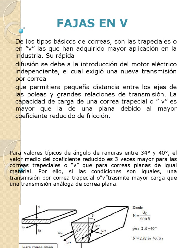 Tipos y Ventajas de Fajas en V | PDF | Cuerda | Transmisión (Mecánica)