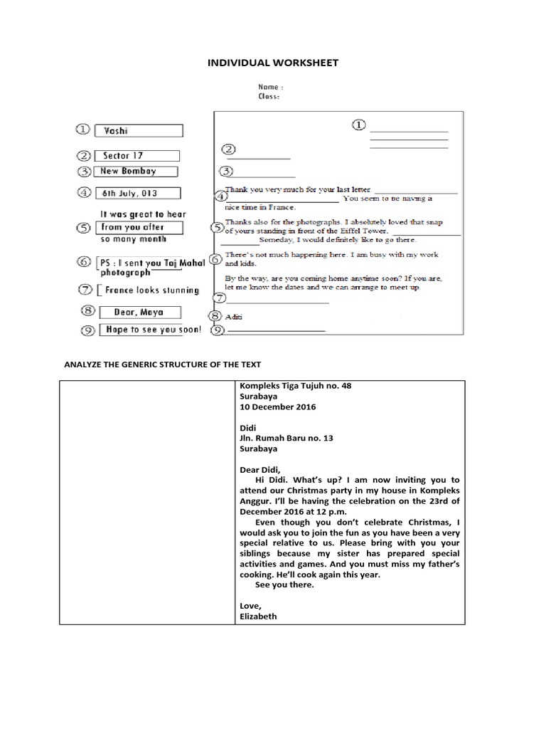 Individual Worksheet | PDF