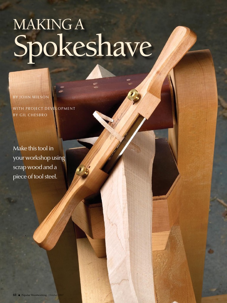 How To Make A Spokeshave PDF | PDF | Blade | Steel