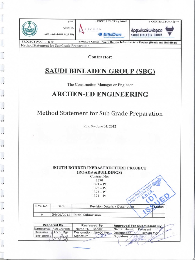 Methods of Statement For Subgrade Preparation | PDF