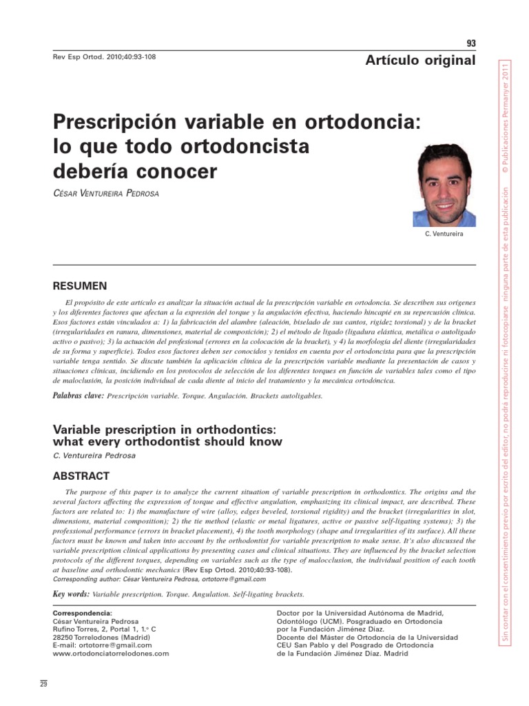 Posicionamiento de Brackets Por Andrews PDF | PDF | Ortodoncia | Boca