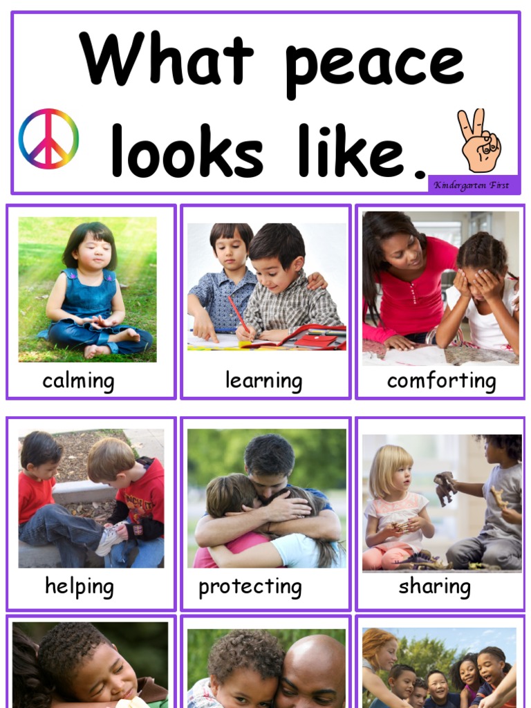 What Peace Looks Like.: Calming Learning Comforting | PDF