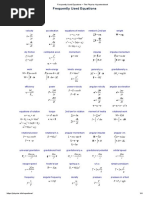 KCET Formula Sheet | PDF