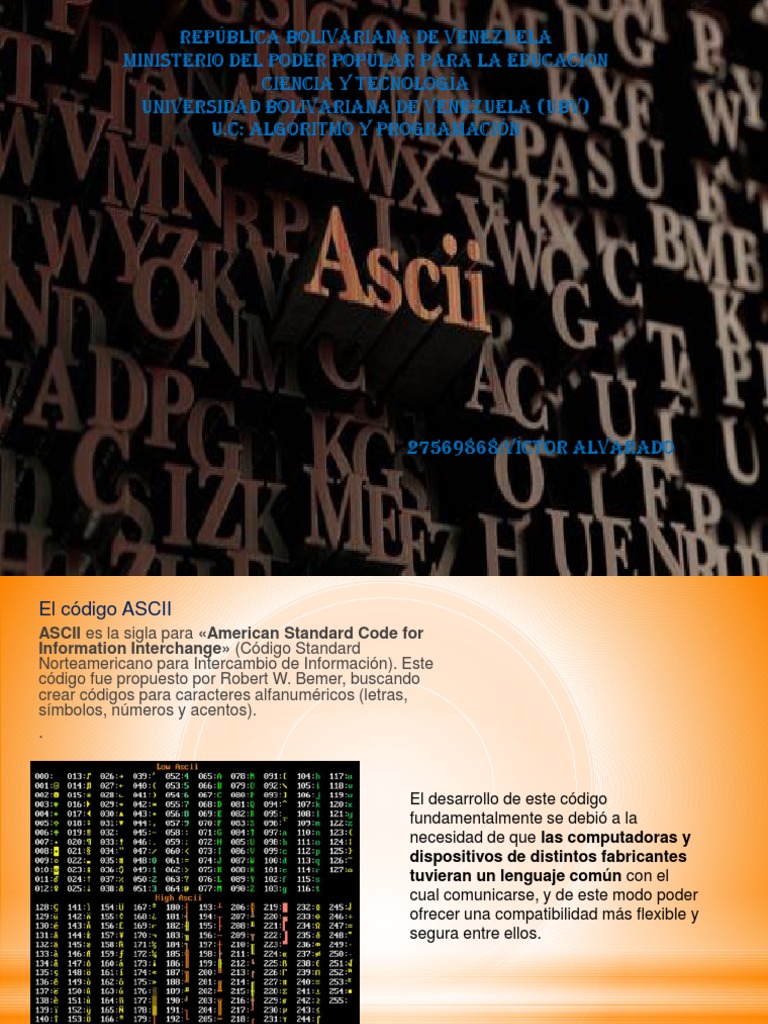 Codigos Ascii | PDF | Compilador | Ascii