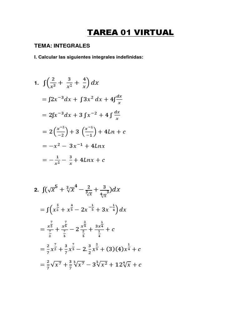 Solucionario - Tarea 01 Virtual | PDF | Teaching Methods & Materials