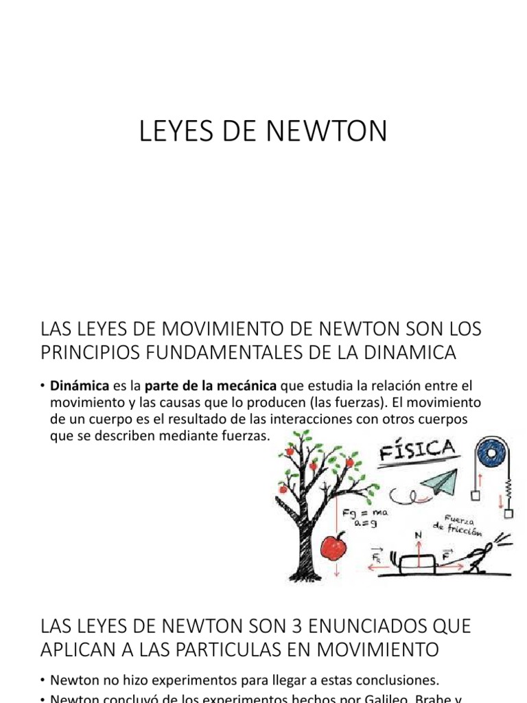 Las tres leyes fundamentales del movimiento | PDF | Las leyes del ...