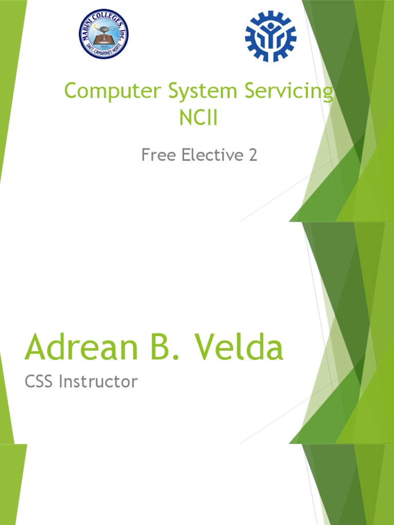 Computer System Servicing Ncii: Free Elective 2 | PDF | Electrical ...