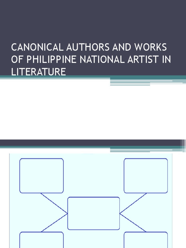 Canonical Authors and Works of Philippine National Artist | PDF