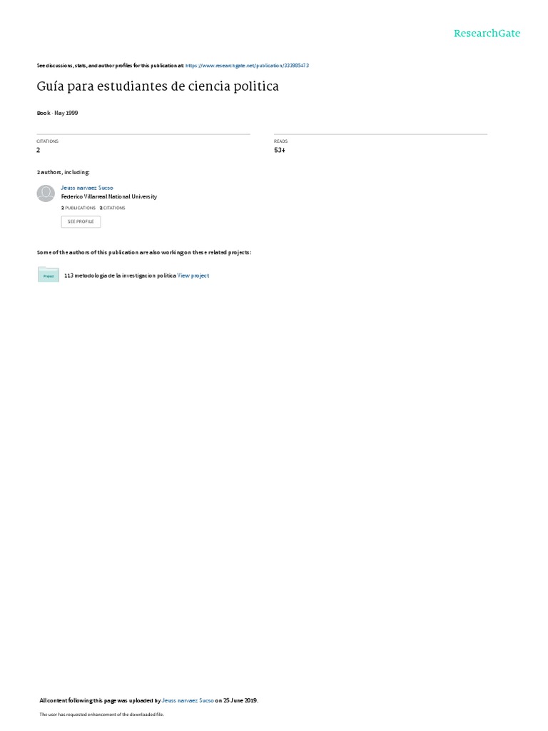 Guia para Estudiantes de Ciencia Politica Stephen Van Evera | PDF ...