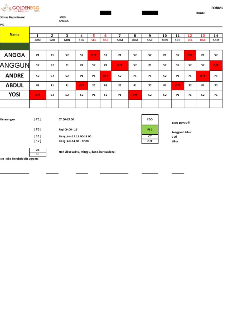 Absen MKG November 2019 | PDF