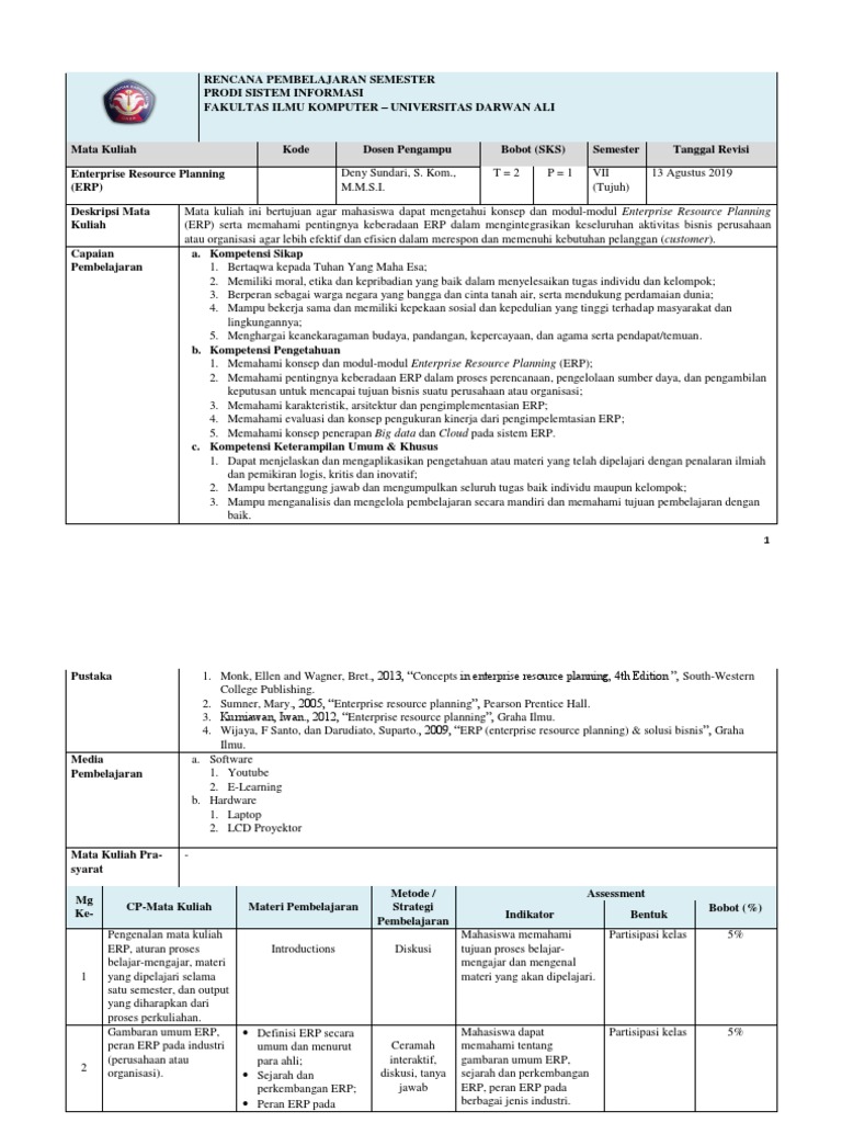 RPS - Enterprise Resource Planning (ERP) | PDF