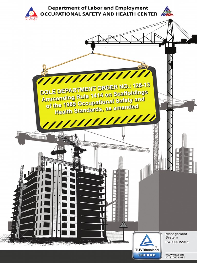 Department Order Number 128: Amendments to Rule 1414 on Scaffoldings of ...