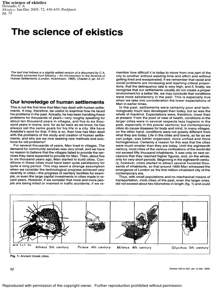 Ekistics Jan-Dec 2005 72, 430-435 Proquest | PDF