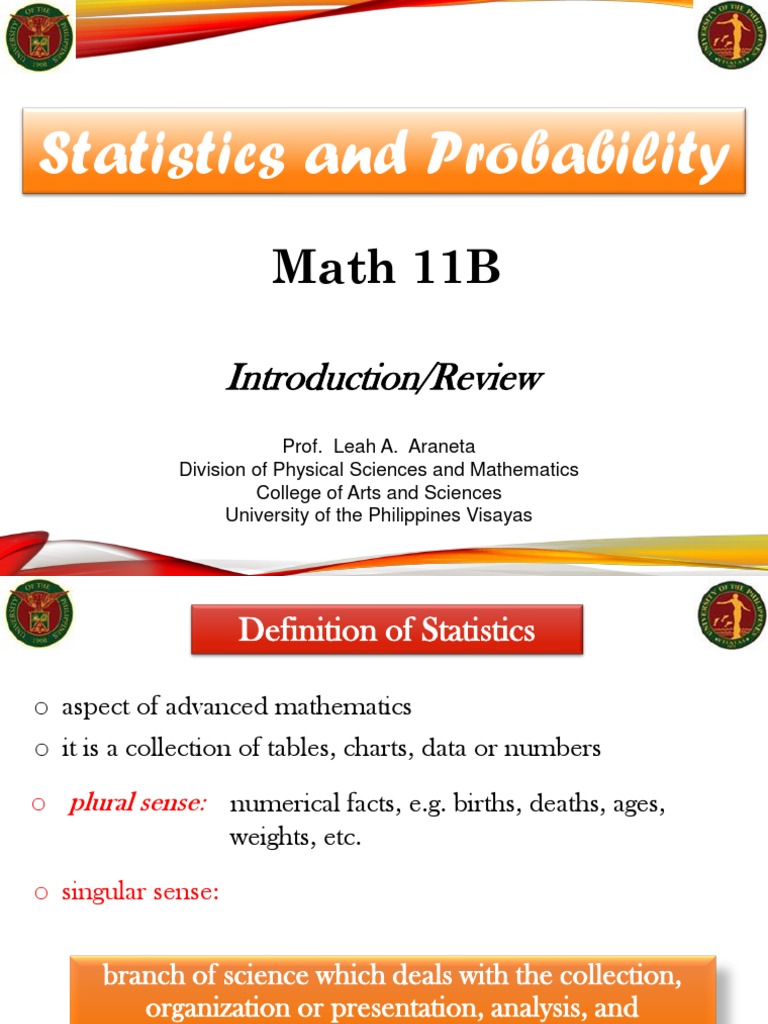 Lecture 1 Introduction Review Pdf Download Free Pdf Mode Statistics Standard Deviation