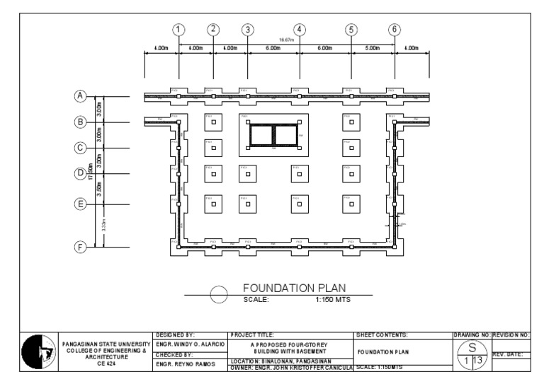 Sample Foundation Plan | PDF