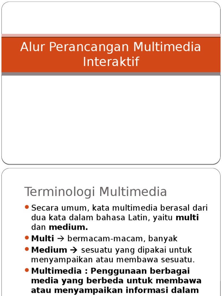 1 Alur Perancangan Multimedia Interaktif | PDF