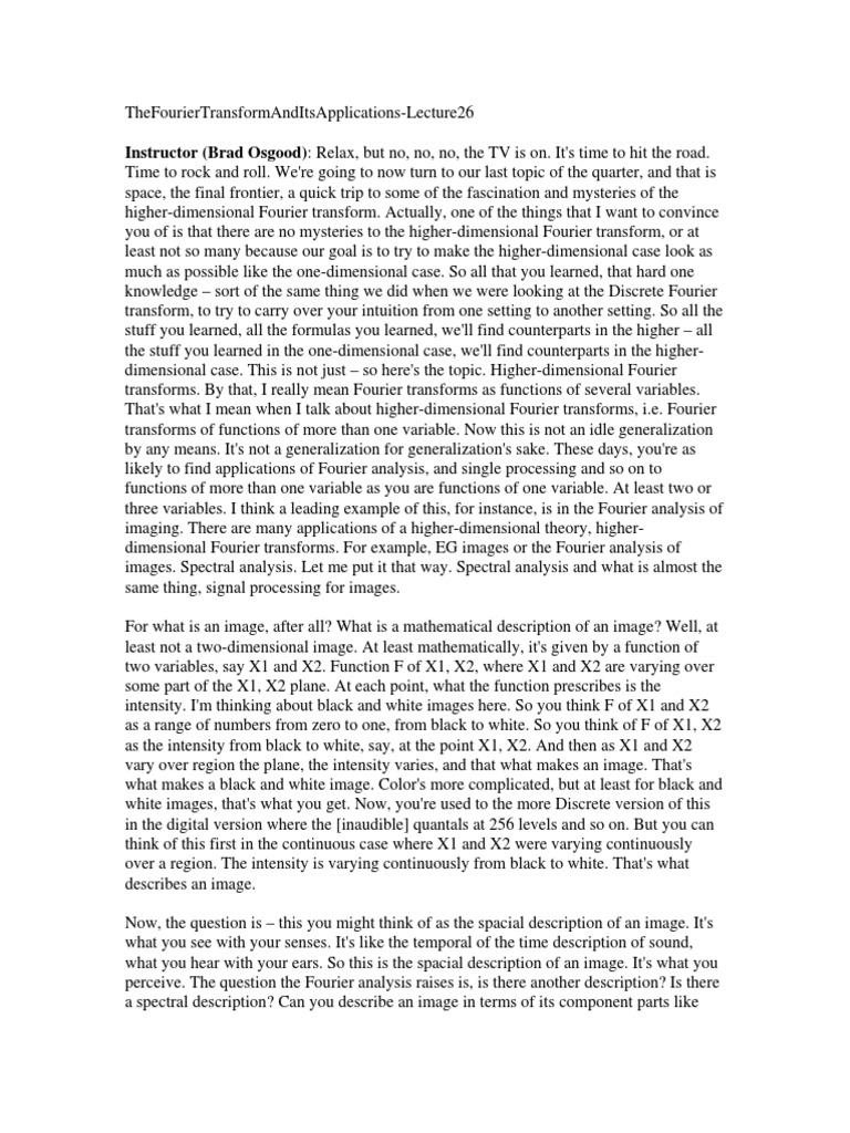 Instructor (Brad Osgood) : Relax, But No, No, No, The TV Is On. It's ...