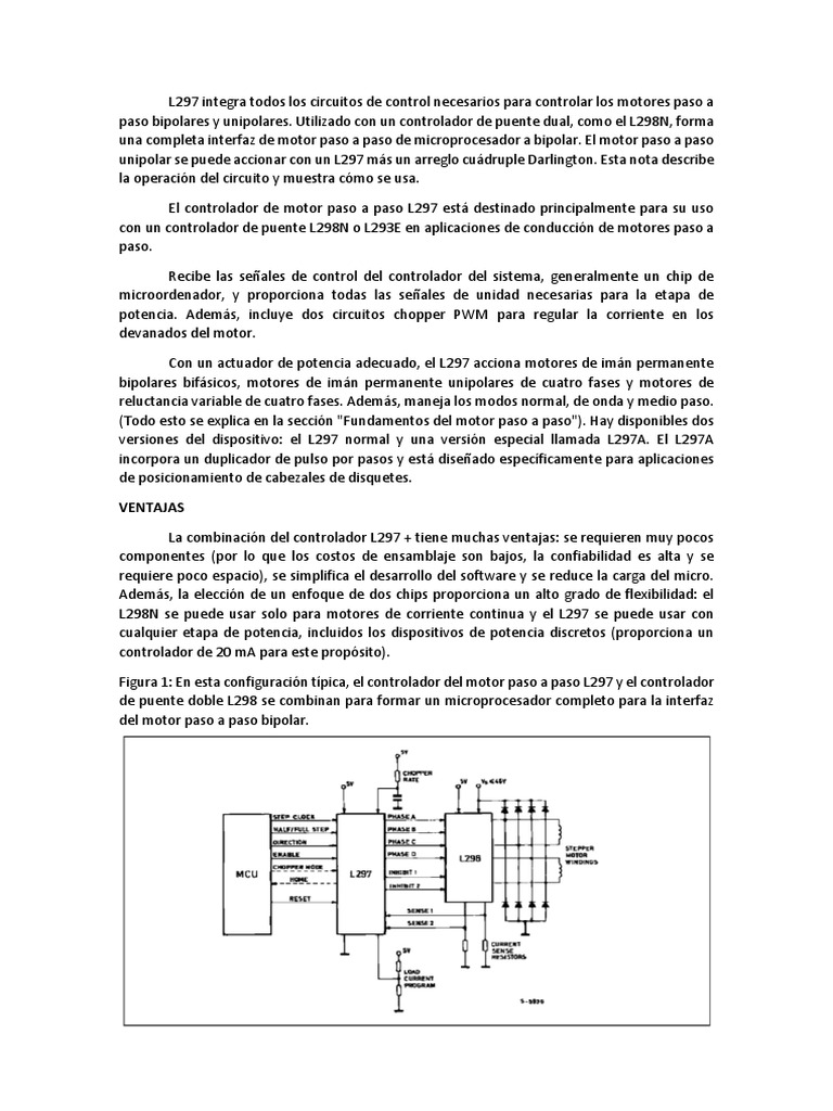El L297 Integra Todos Los Circuitos | PDF | Inductor | Electrónica
