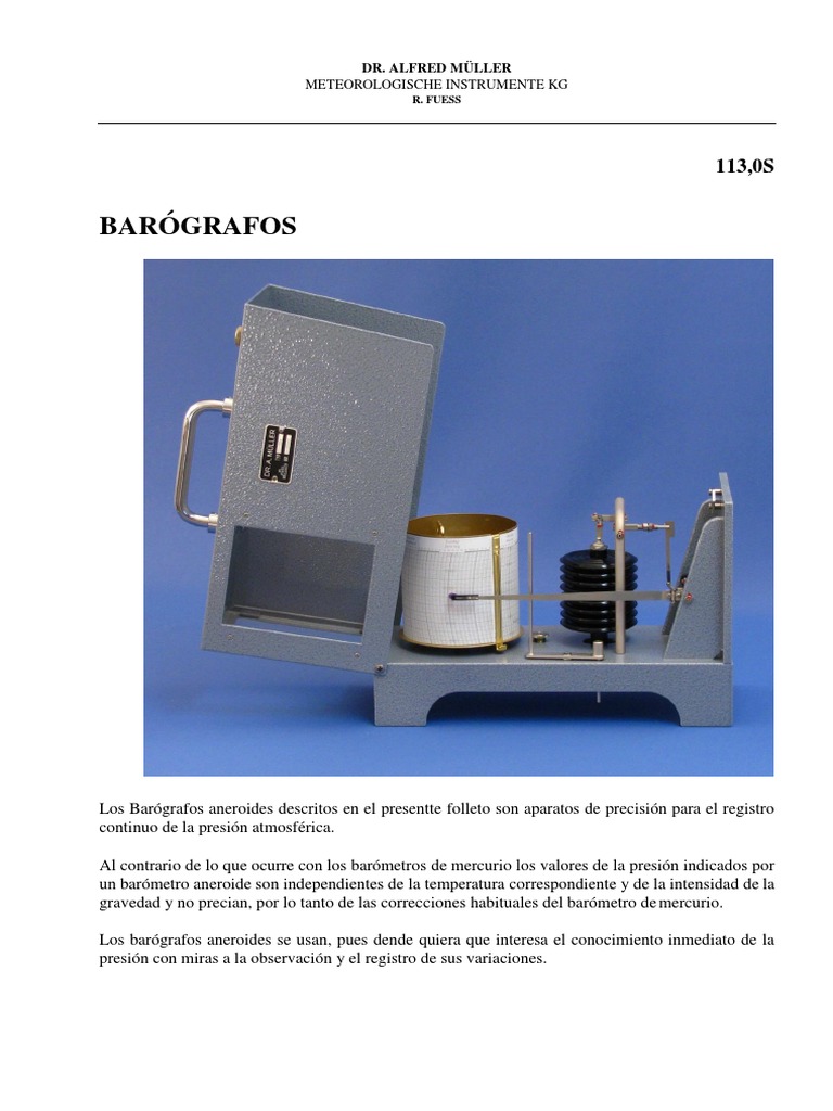Barografo | PDF | Ciencias atmosféricas | Hidrología